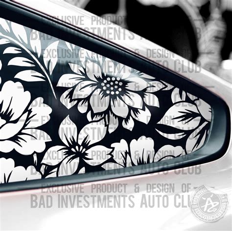 Flower Rear Window Car Decal Side Graphics Flower Decals Vinyl