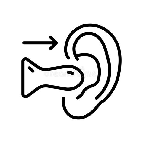 линейный значок Earplugs ушная пробка из силиконовой пены средство