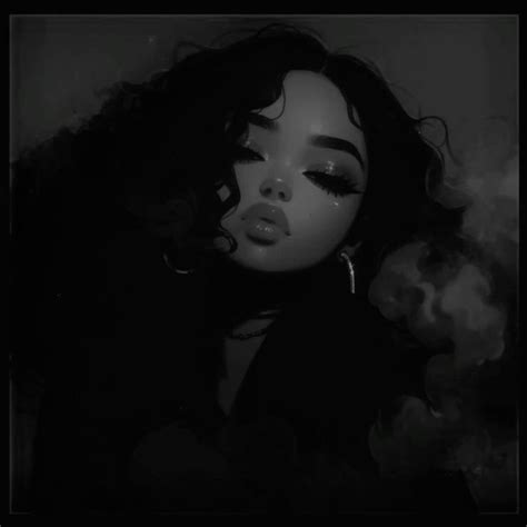 Black And White Aesthetic Pictures Black Cartoon Pfp Aesthetic Black