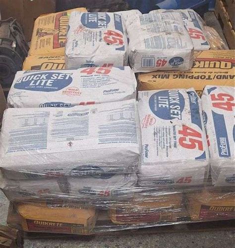 Pallet With Proform Quick Set Lite Joint Compound And Quikrete Sand