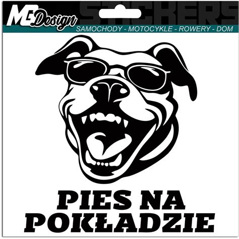 NAKLEJKA Grafika na auto samochód PIES NA POKŁADZIE Piesek Psiak DOG x za