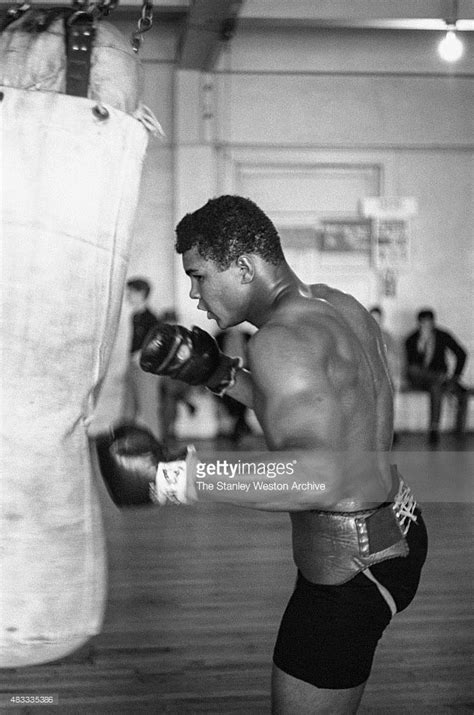 Cassius Clay Uses A Punching Bag At The Main Street Gym Preparing Muhammad Ali Muhammad