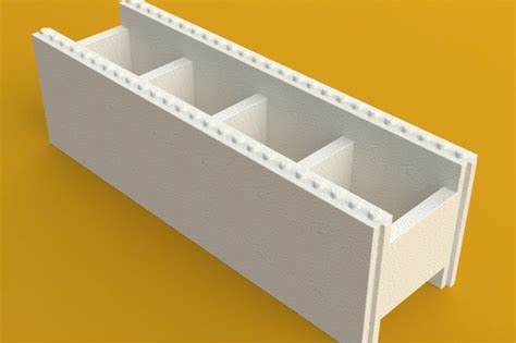Energy Saving Styrofoam Block For Building Solidworks 3d Cad Model