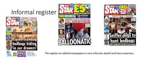 Tabloid Newspaper Conventions Ppt