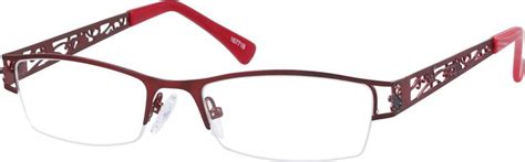 Red Rectangle Glasses 167718 Zenni Optical Canada Eyeglasses