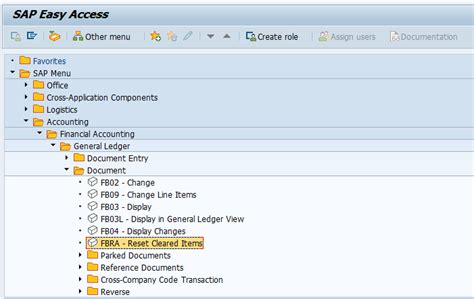SAP FICO Reset AP Cleared Items