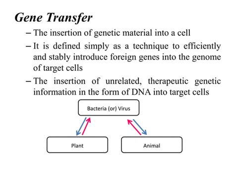 Gene Transfer Methods Ppt Biological Sciences Science