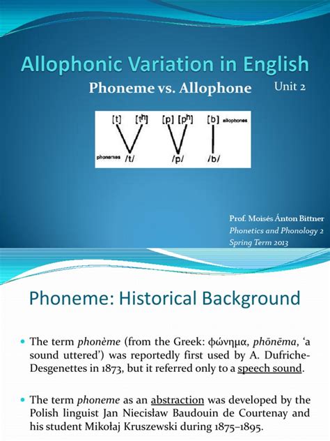 Allophonic Variation In English Phoneme Fonema Fonología