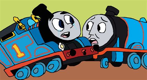 Gordon Hugs A Crying Thomas By Mojo1985 On Deviantart