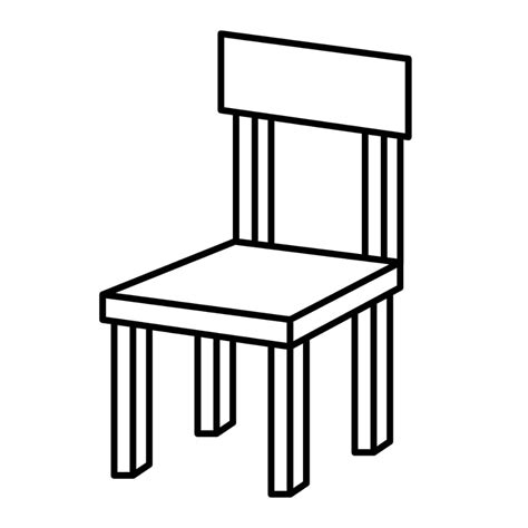 Dibujo De Silla Para Colorear E Imprimir