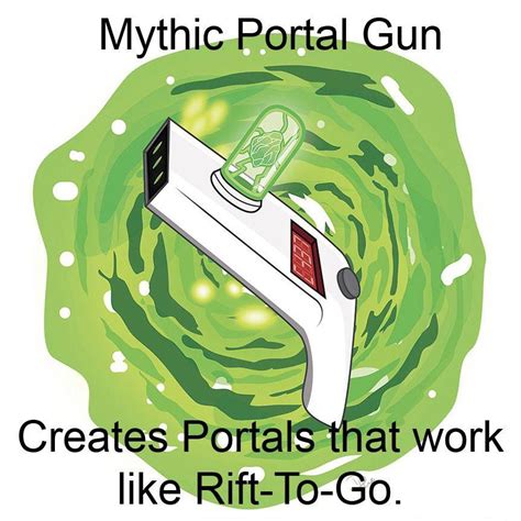 New Weapon Idea “mythic Portal Gun”