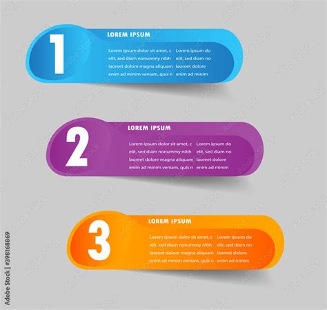 Modern Text Box Template Banner Infographics Stock Vector Adobe Stock