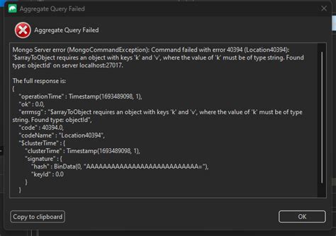 Aggregation Framework How To Get An Object Of Key Value Pairs Where The Value Will Have Only