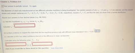 Solved Chapter 5 Problem 019 Your Answer Is Partially
