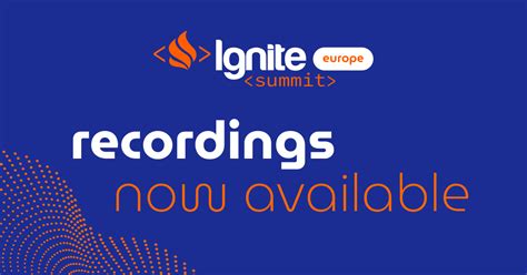Apache Ignite Events Meetups Summit Conference