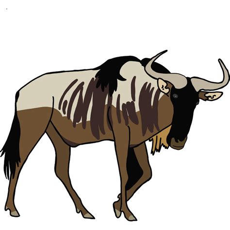 Wildebeest Clipart 100 Images Commercial Use 4010764