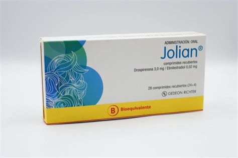 Jolian 3 0 Mg 0 02 Mg X 28 Comprimidos