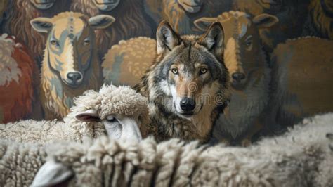Wolf Pretending To Be A Sheep Concept Stock Illustration Illustration