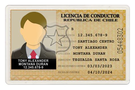 Plantilla De Licencia De Conducir