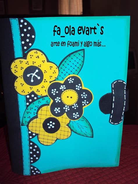 Cuadernos Decorados En Foami Buscar Con Google Personalized Notebook
