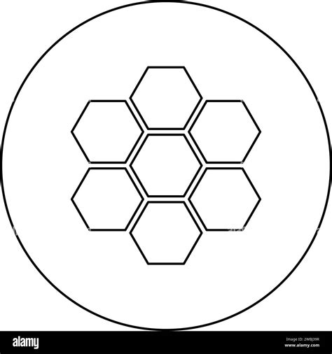 Hexagonal Technology Concept Hexagon Six Items Bee Sota Geometry Six Sided Polygon Icon In