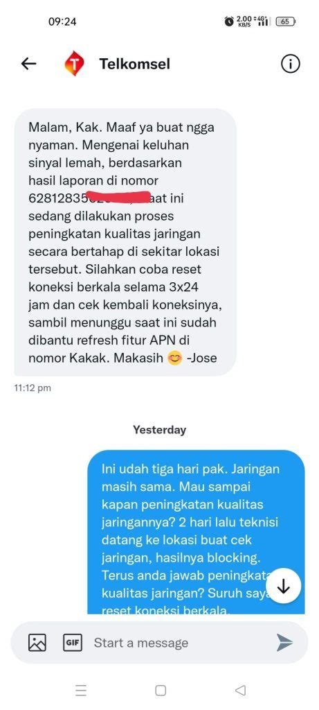 Cara Penanganan Pelanggan Di Cs Telkomsel Twitter
