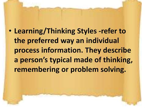 Learningthinking Styles In Multiple Intelligence Pptx Workshops And Classes Hobbies