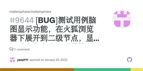 Bug 测试用例脑图显示功能，在火狐浏览器下展开到二级节点，显示时文字会出现重叠情况 · Issue 9644 · Metersphere