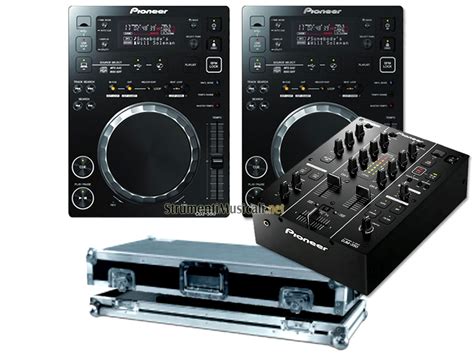 PIONEER DJ Set 3 CDJ350 Coppia Mixer DJM350 Flight Case