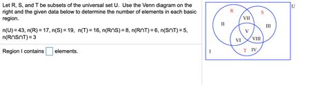 Solved U Let R S And T Be Subsets Of The Universal Set U Chegg