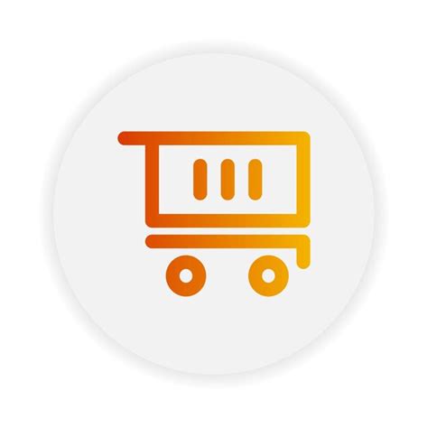 Premium Vector Empty Cart Outline Icon With Gradient Color Suitable