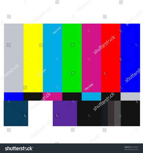 Ntsc Tv Pattern Signal Test Purposes Stock Illustration Shutterstock