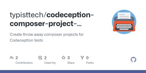 Github Typisttechcodeception Composer Project Module Create Throw