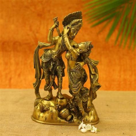Brass Radha Krishna Idol