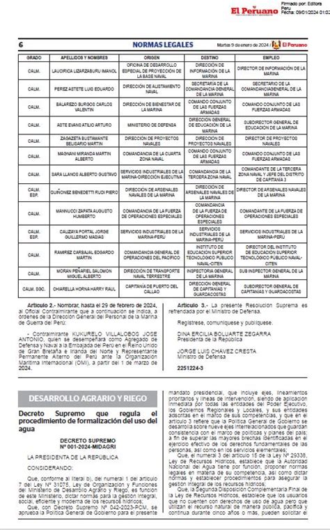 Decreto Supremo Que Regula El Procedimiento De Formalización Del Uso