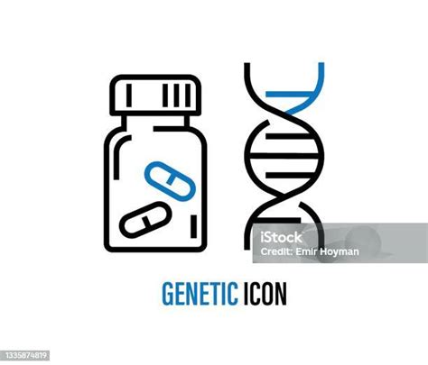 유전 연구 아이콘 편집 가능한 스트로크와 픽셀 퍼펙트와 Dna 더블 헬릭스 아이콘 Dna에 대한 스톡 벡터 아트 및 기타 이미지
