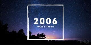 2006 Facts And Events That Happened In This Year The Fact Site