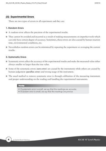 Igcse Effective Guide Physics A Complete Revision Openschoolbag