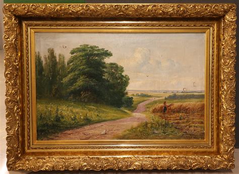 Старинная картина "Рожь", художник- Воронков В.Е