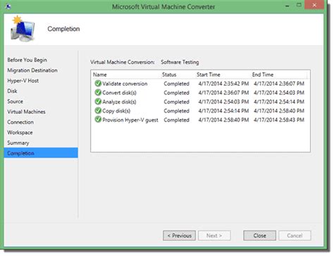 Convert Vmware To Hyper V With Microsoft Virtual Machine Converter 20