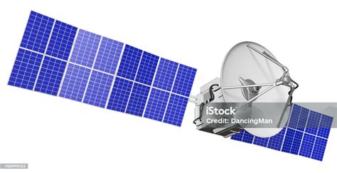 투명 흰색 배경에 고립 된 큰 태양 광 발전 패널과 궤도 위성의 산업 그림3d 그림 0명에 대한 스톡 사진 및 기타 이미지 0명 3차원 형태 궤도 Istock