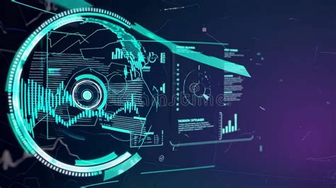 Ai Futuristic Digital Interface With Global Data Map Stock Video Video Of Digital Elements