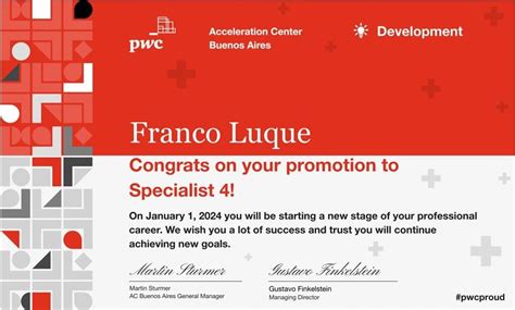 Es Un Placer Compartir Con Ustedes La Noticia De Mi Reciente Promoción Este Ascenso Representa
