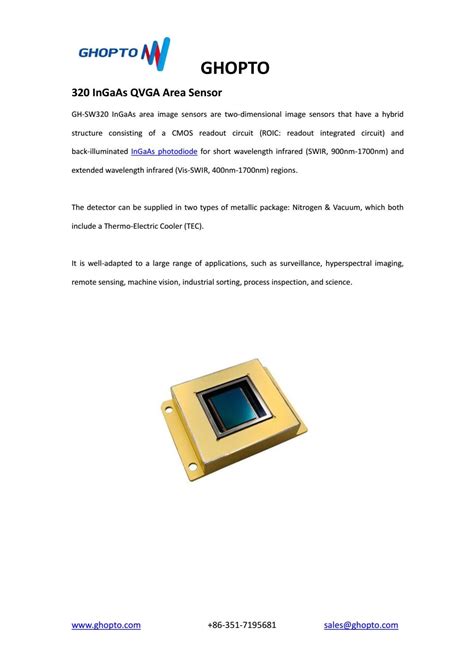 320 Ingaas Qvga Area Sensor By Ghopto Issuu