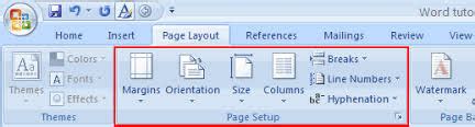 Information Technology Page Layout Tab Design Tab