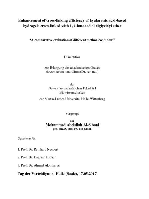 Enhancement Of Cross Linking Efficiency Of Hyaluronic Acid Based