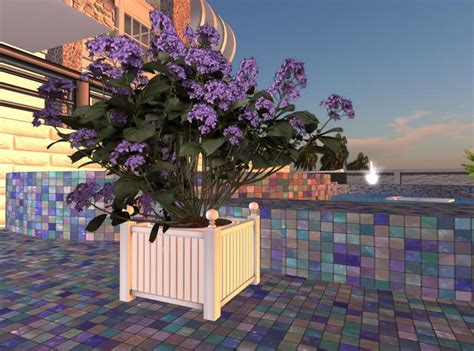 Second Life Marketplace Potted Lilac Bush Mk
