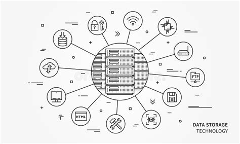 Network Database Infrastructure System Stock Vector Illustration Of File Concept 87841675