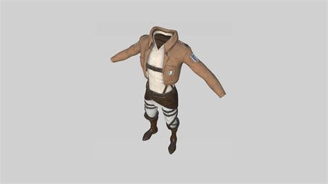 Attack On Titan Outfit 04 Scouting Legion 3d Model By Gsommer