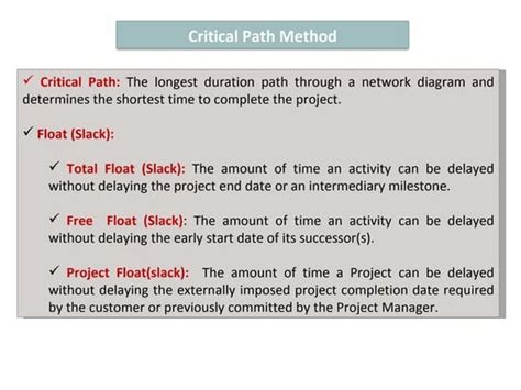 Critical Path Method Odp